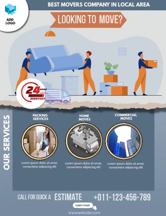 movers company services flyer Template | PosterMyWall