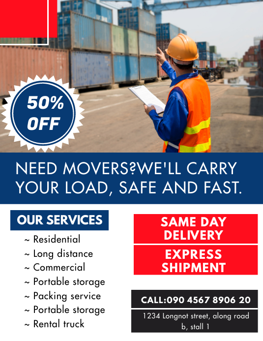 MOVERS FLYER Template | PosterMyWall