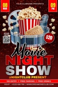 Movie Night Ads Template | PosterMyWall