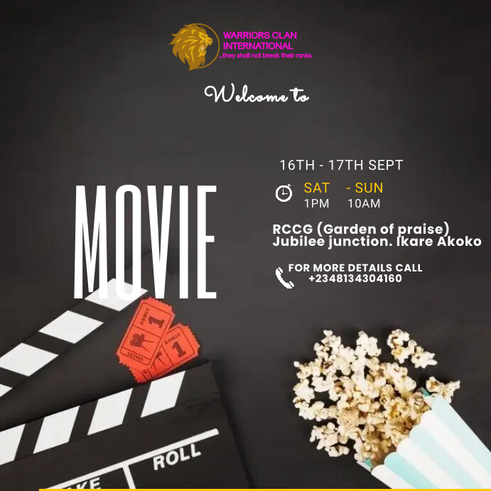 MOVIE CHURCH NIGHT Template | PosterMyWall