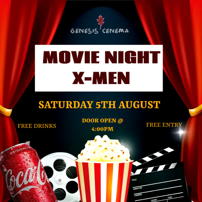 Movie night (1) Template | PosterMyWall