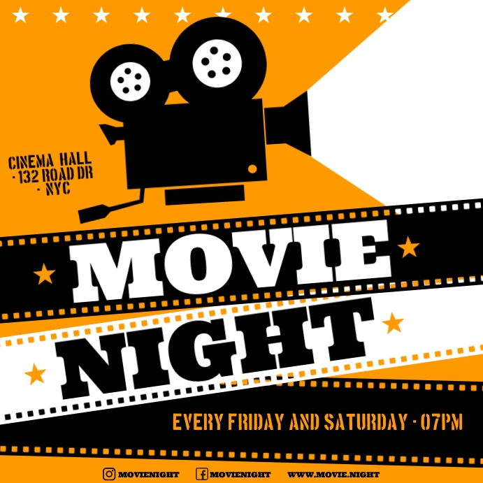 Copy of MOVIE NIGHT BANNER | PosterMyWall