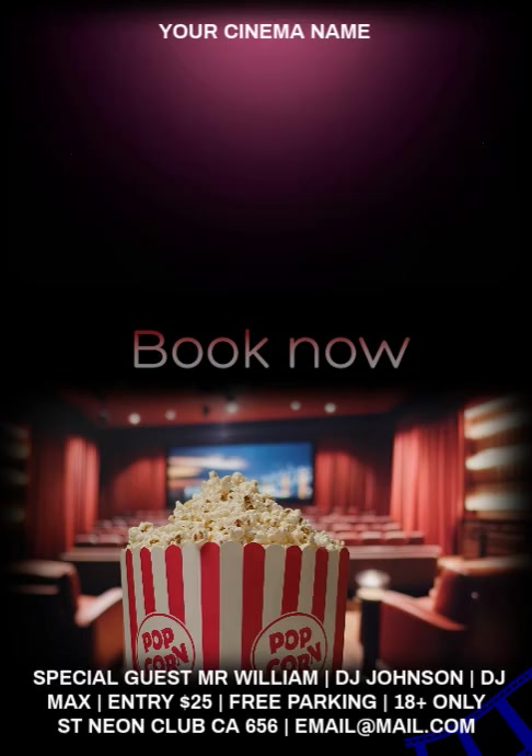 Movie Night Cinema Template | PosterMyWall