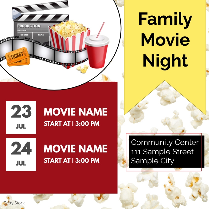 Movie Night Template | PosterMyWall