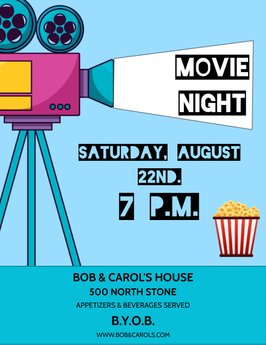 Copy of MOVIE NIGHT | PosterMyWall