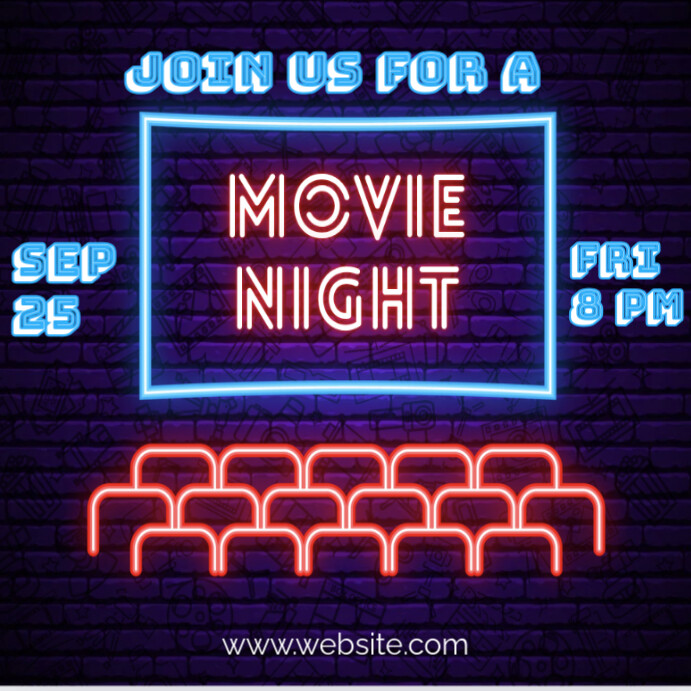 Movie night Template | PosterMyWall