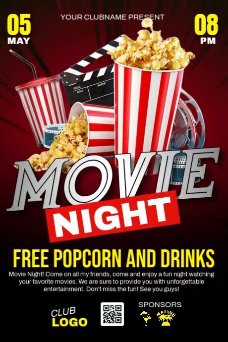 Plantilla de Movie Night | PosterMyWall