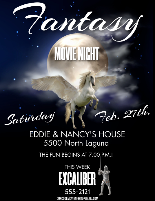 MOVIE NIGHT Template | PosterMyWall