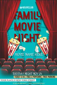 Movie Night Cinema Template | PosterMyWall