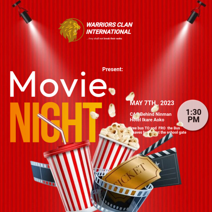 Plantilla de MOVIE NIGHT | PosterMyWall
