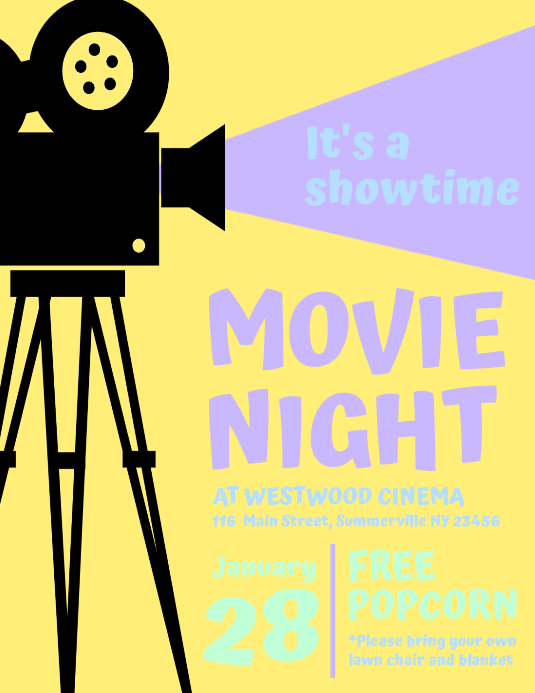 MOVIE NIGHT Template | PosterMyWall