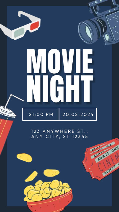 Movie Night Template | PosterMyWall