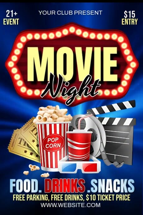 Movie Night Template | PosterMyWall
