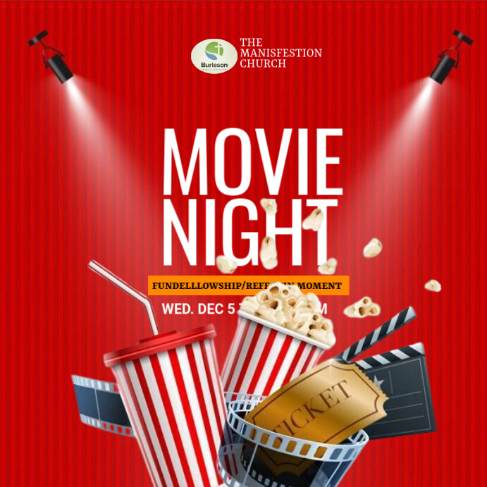 Plantilla de MOVIE NIGHT | PosterMyWall