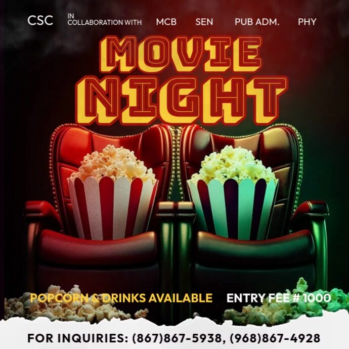 Movie Night Event Template | PosterMyWall