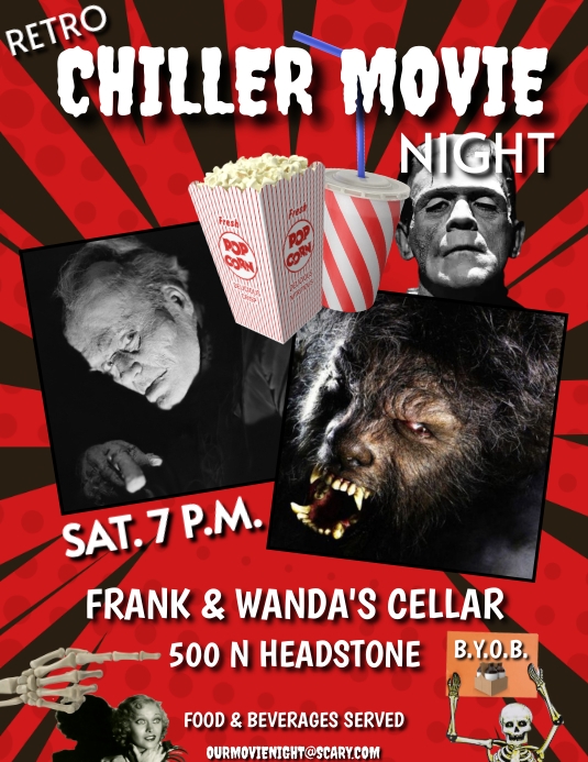 MOVIE NIGHT FLYER Template | PosterMyWall