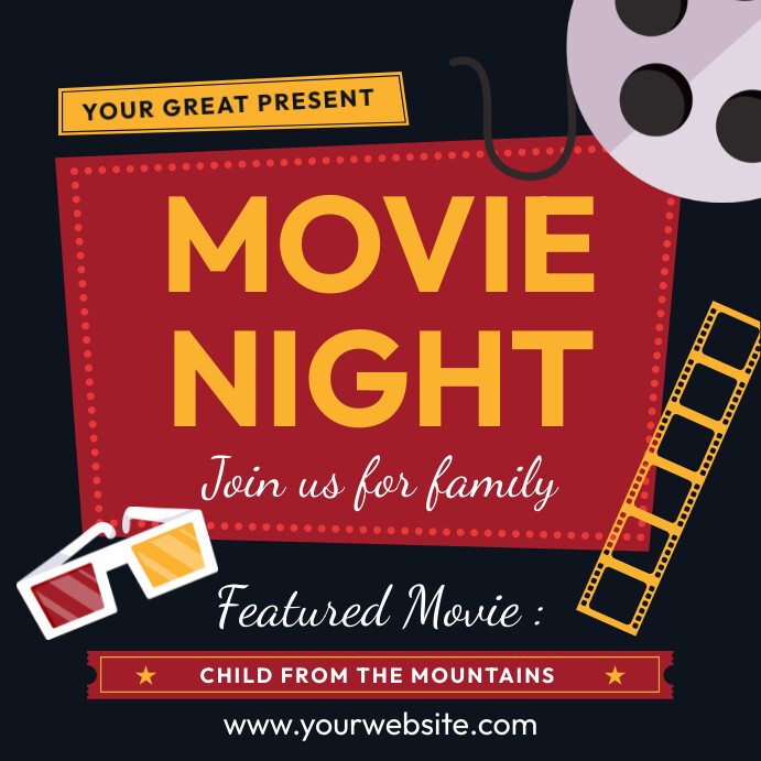 Copy of Movie night Instagram Post | PosterMyWall