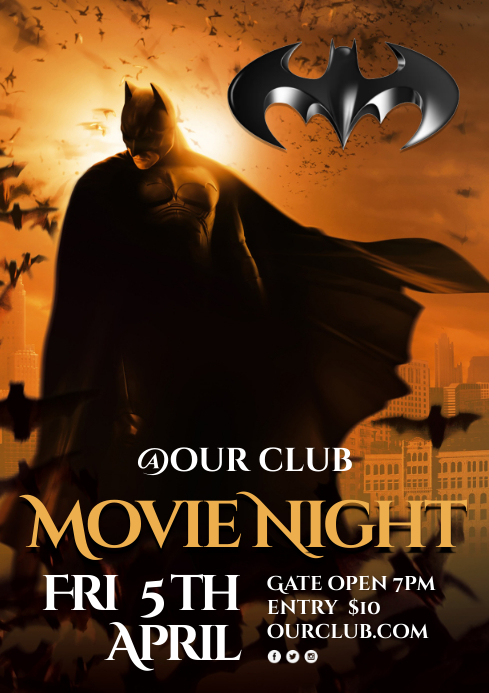 Movie Night Poster Template | PosterMyWall