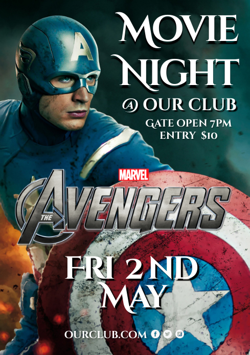 Movie Night Poster Template | PosterMyWall