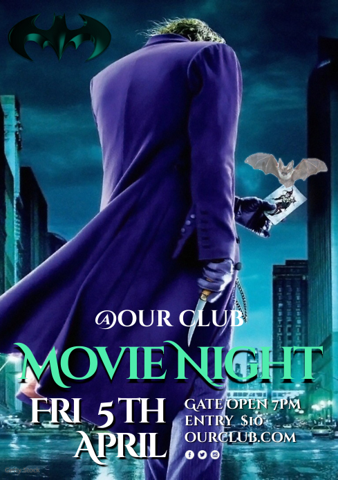 Movie Night Poster Template | PosterMyWall