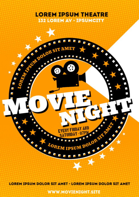 MOVIE NIGHT POSTER Template | PosterMyWall