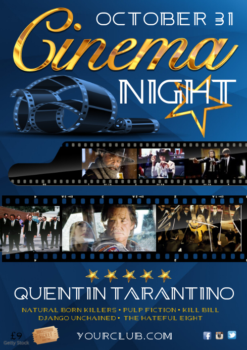Movie Night Poster Template | PosterMyWall