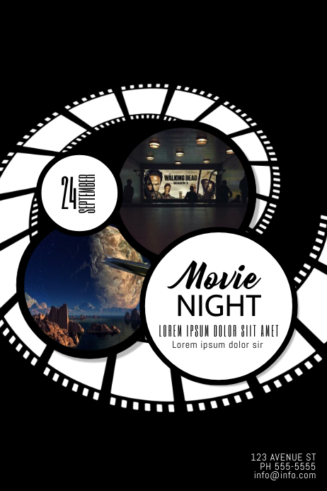Movie Night Flyer Template | PosterMyWall