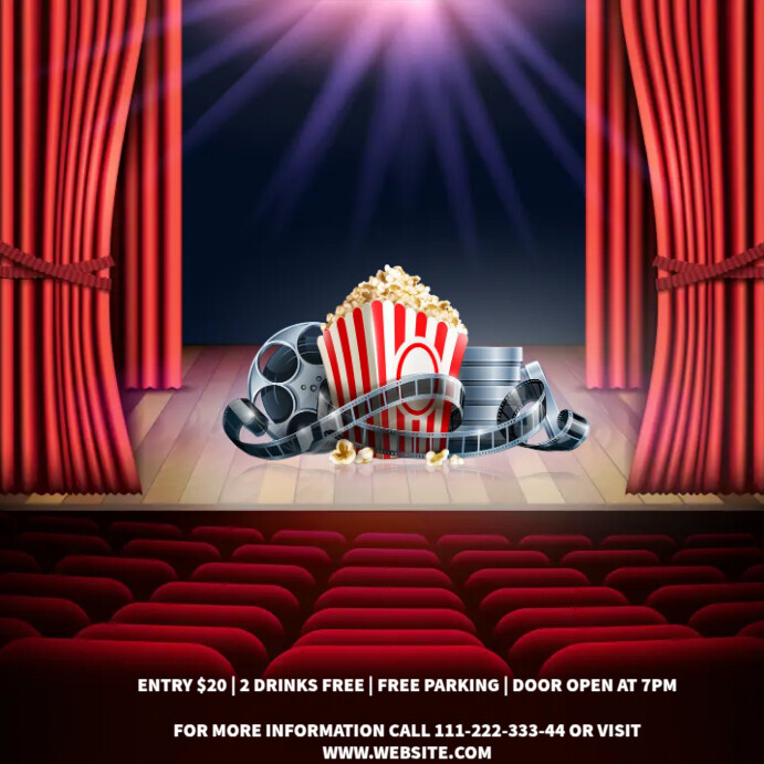 Movie Night Template | PosterMyWall