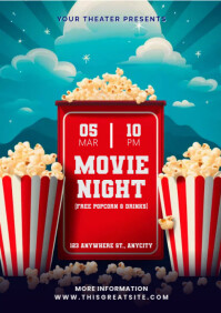 Movie Night Ads Template | PosterMyWall