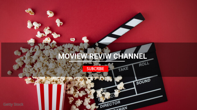 Movie reviw channel cover art Template | PosterMyWall