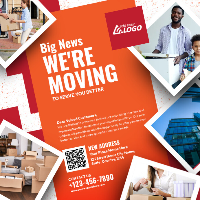 Moving Announcement Ad Template | PosterMyWall