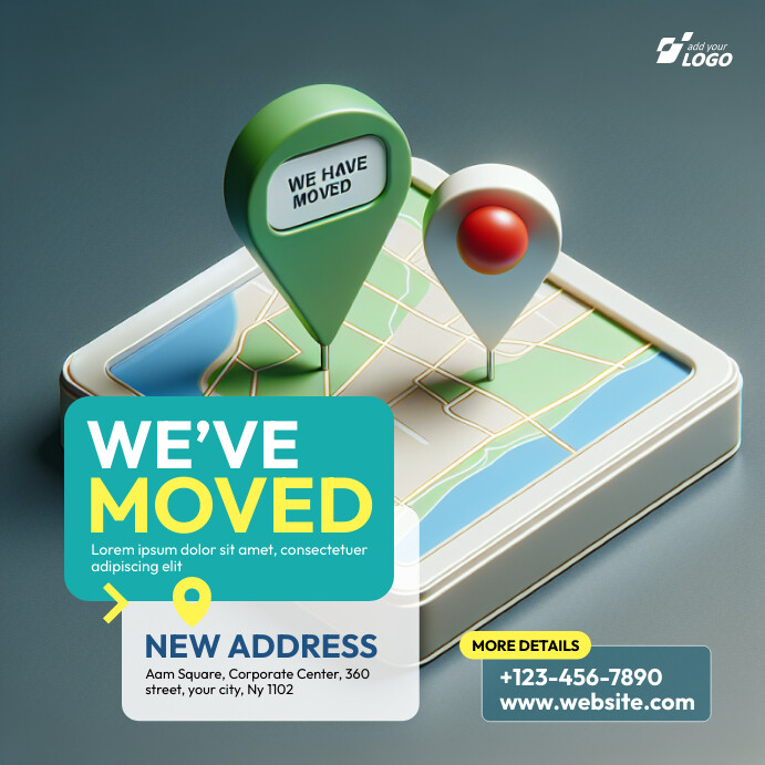 Moving Announcement Ad Template | PosterMyWall