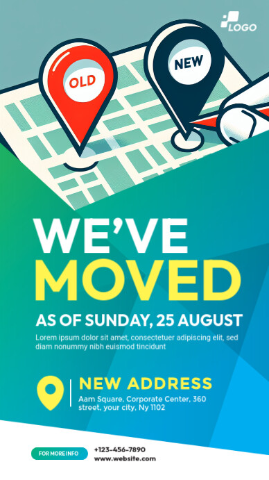 Copy of Moving Announcement | PosterMyWall