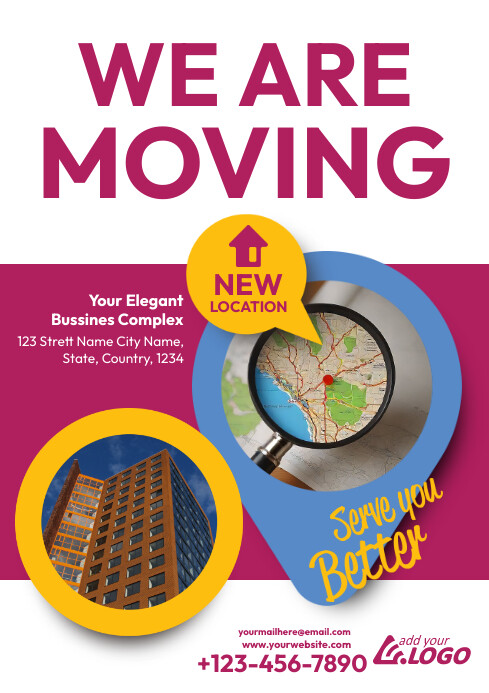 Moving Announcement Flyer Template | PosterMyWall