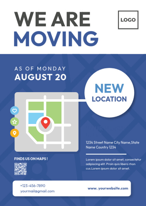 Copy of Moving Announcement Flyer | PosterMyWall
