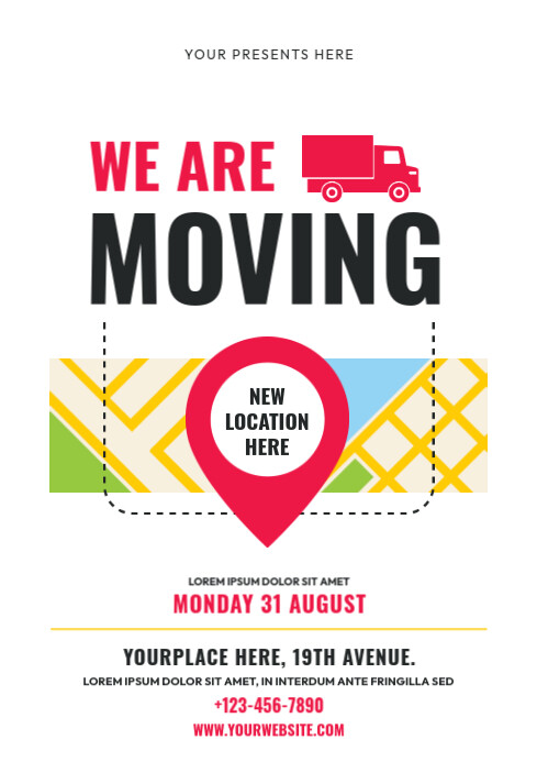 Copy of Moving Announcement Flyer | PosterMyWall