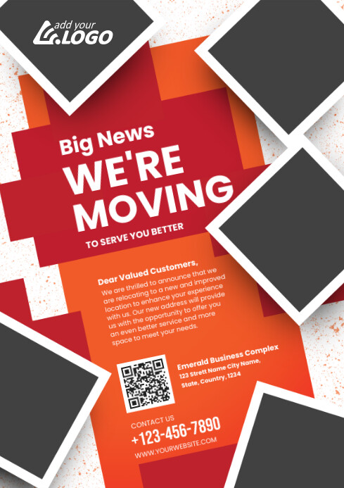 Moving Announcement Flyer Template | PosterMyWall