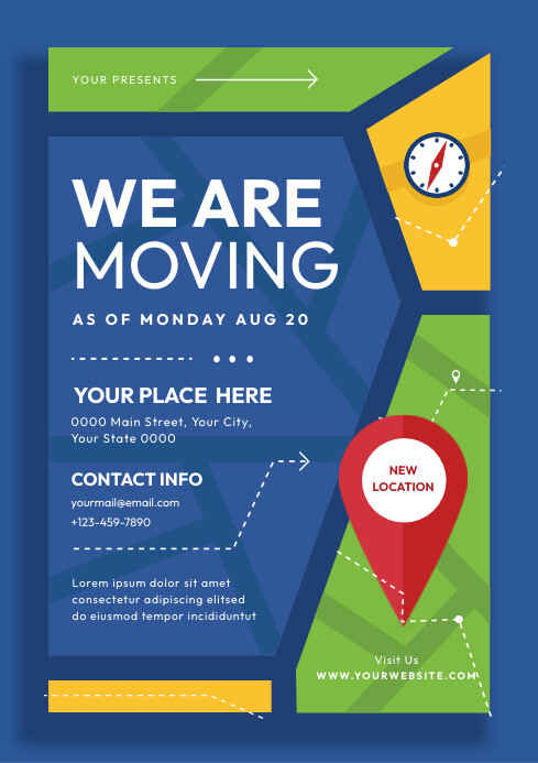 Moving Announcement Flyer Template | PosterMyWall
