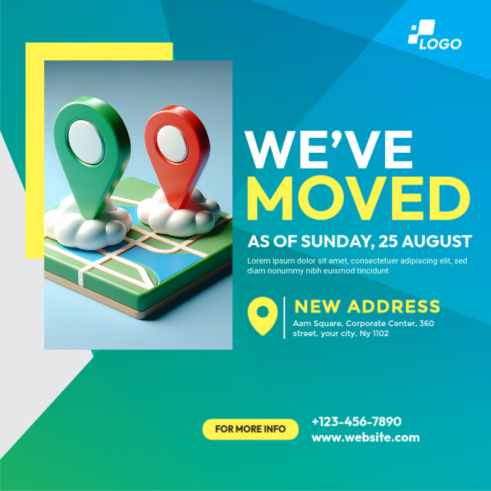 Copy of Moving Announcement Instagram Post | PosterMyWall