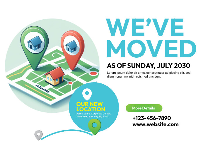 Moving Announcement Postcard Template | PosterMyWall