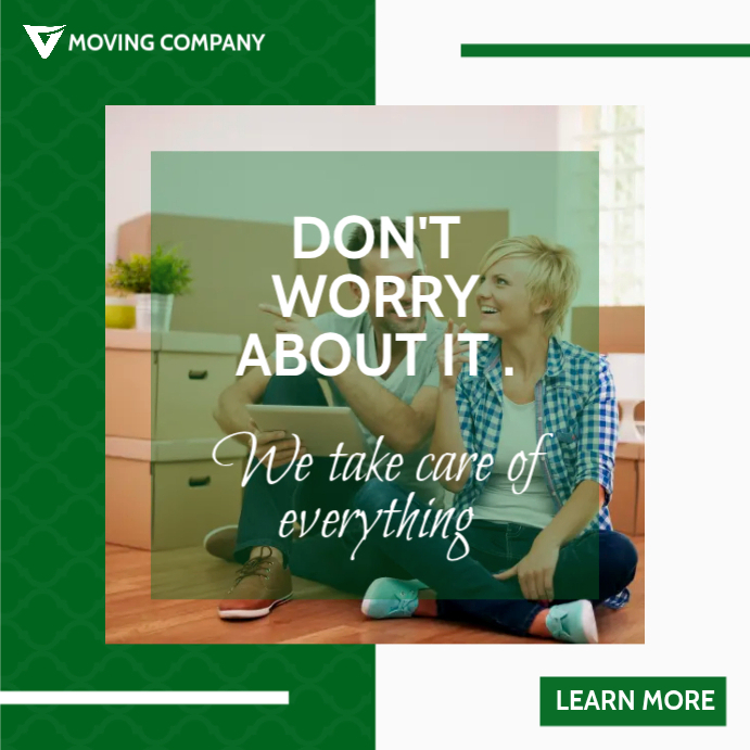 moving company advertising instagram post ban Template | PosterMyWall
