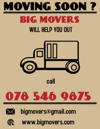 Moving Company Service Flyer Template | PosterMyWall