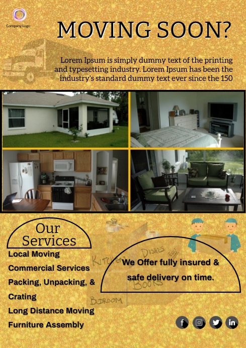 Moving goods Template | PosterMyWall