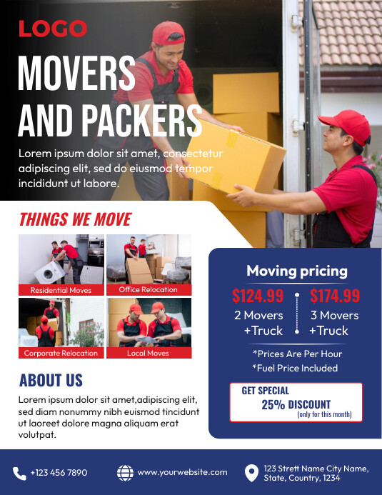 Moving Service Flyer Template | PosterMyWall