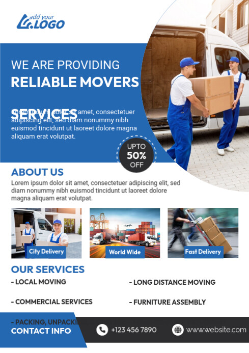 Moving Service Flyer Template | PosterMyWall