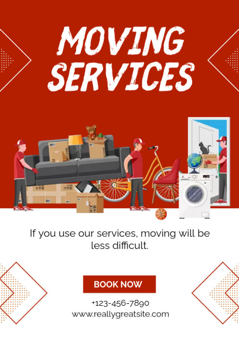 moving services template | PosterMyWall