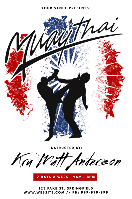 Copy of Muay Thai Poster | PosterMyWall