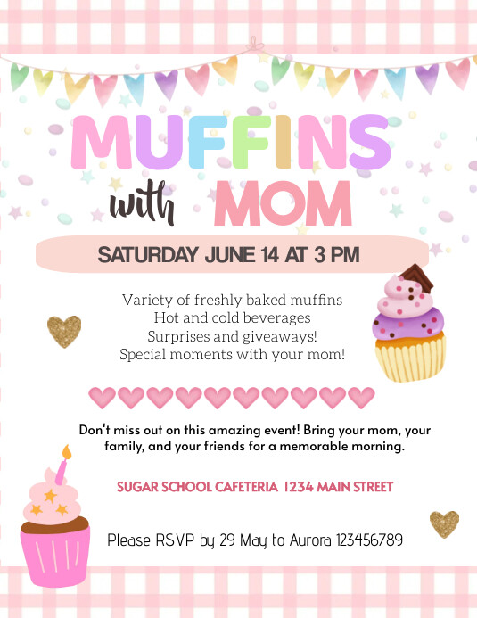 Copy of Muffins with Mom Flyer | PosterMyWall