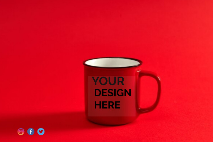 Copy of Mug mockup flyer on a transpent background | PosterMyWall