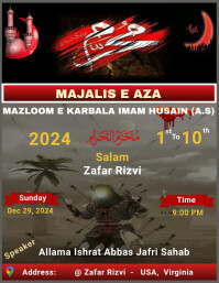 Majlis e Aza Imam Husain (A.S) Template | PosterMyWall